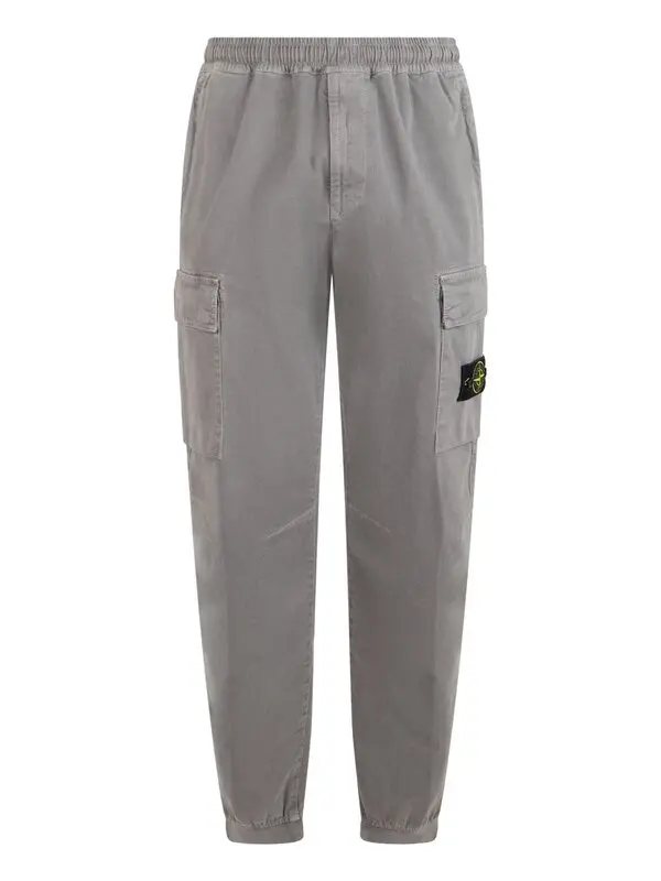 Stone Island Inspired Elastic Waist Sports Pants For - Grey
