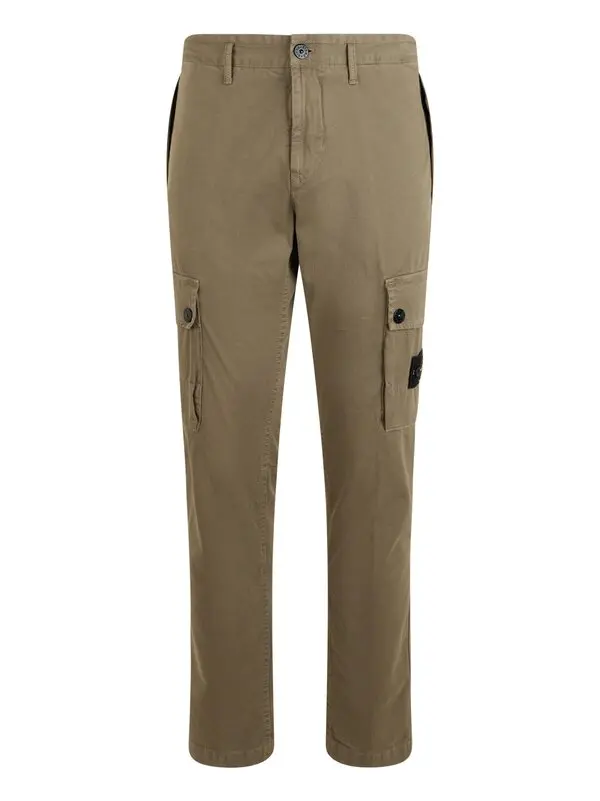 Stone Island Lightweight Cotton-stretch Cargo Pants - Brown