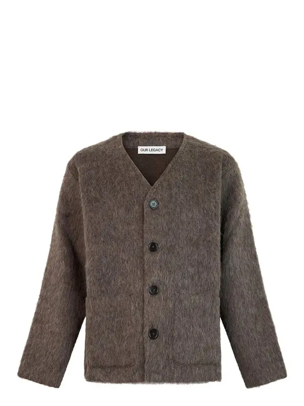 Our Legacy Oversized Button-front Cardigan - Brown