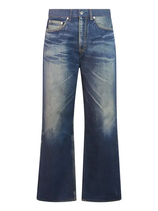 Our Legacy Loose-fit Bell-bottom Trousers - Denim