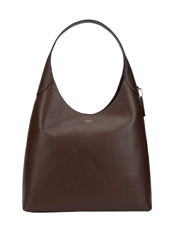 COACH Hobo Leather Shoulder Handbag - Brown