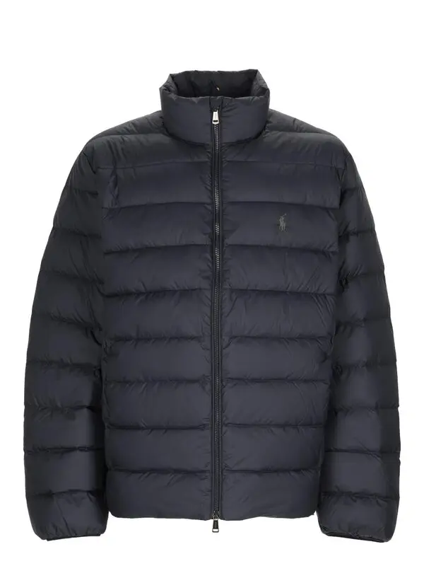 Polo Ralph Lauren Quilted Puffer Jacket With Stand Collar - Blue