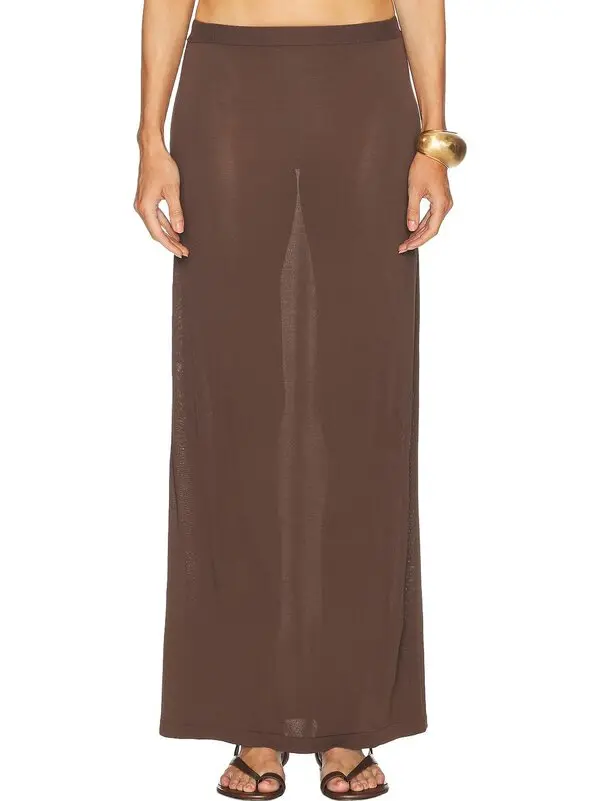 SRG Emersyn Knit Skirt - Coffee