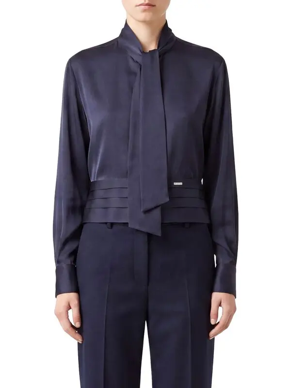 Dsquared2 Tie Neck Shirt - Black