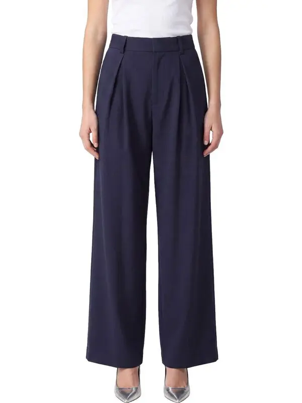 MAISON MARGIELA Wide Leg Pleated Trousers - Grey