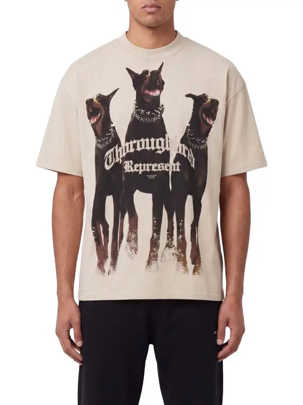 REPRESENT Relaxed Fit Graphic Print Cotton T-shirt - White