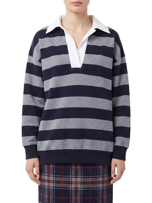 N° 21 Striped Sweatshirt - Grey
