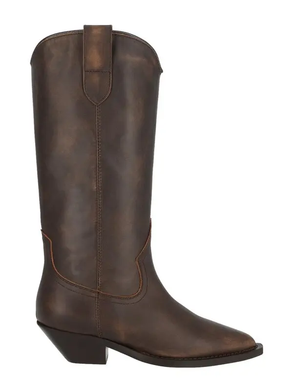 VIA ROMA 15 Leather Boots - Brown