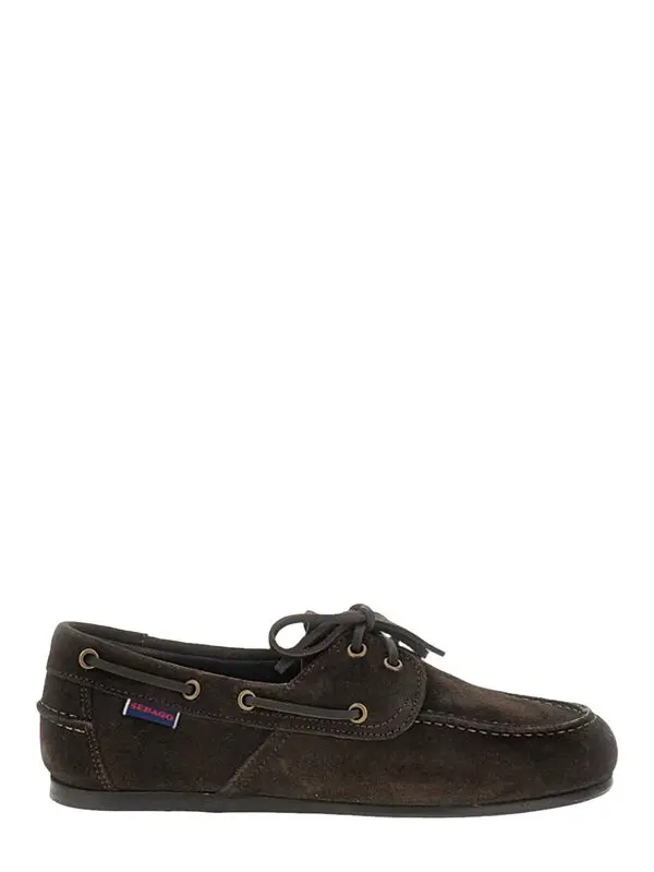 SEBAGO Owen Suede Boat Shoe Loafers - Burnt