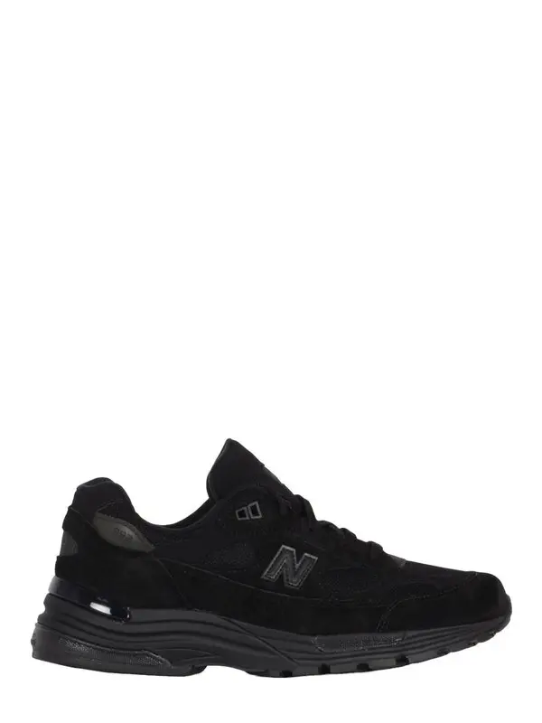 NEW BALANCE Made In Usa 992 Suede And Mesh Sneakers - Black