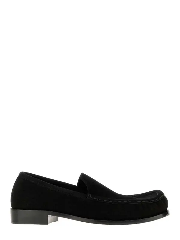 Dries Van Noten Suede Loafers - Black