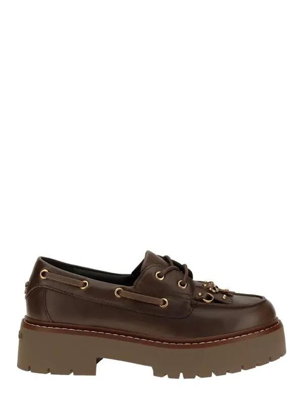 Pinko Platform Loafers - Dark