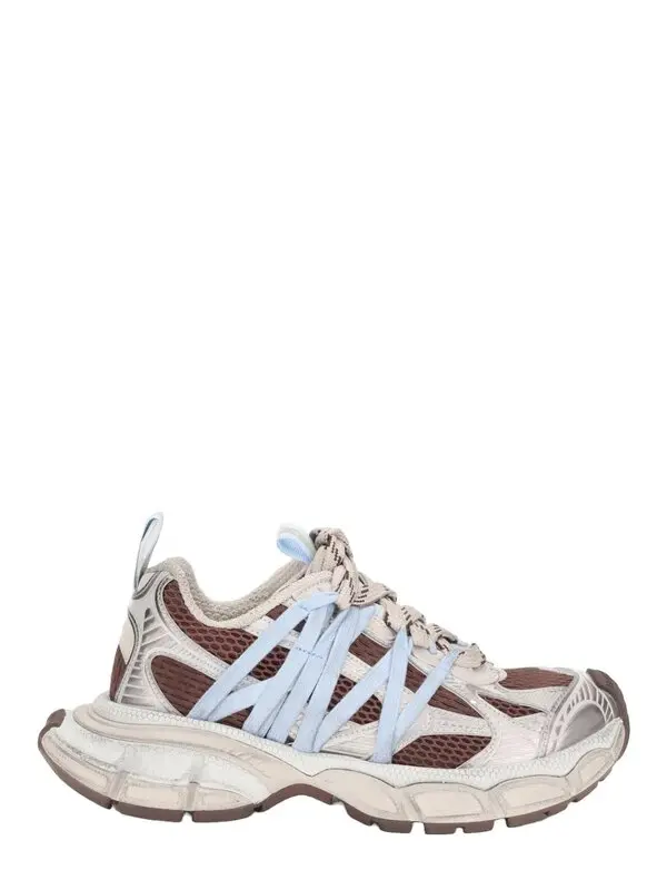 Balenciaga Lace Up Sneakers - Brown