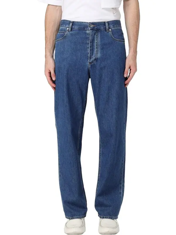 Bottega Veneta Wide-leg Cotton Denim Five-pocket Jeans - Blue