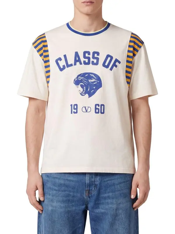 Valentino Garavani Cotton T-shirt With Vlogo Signature Print - White