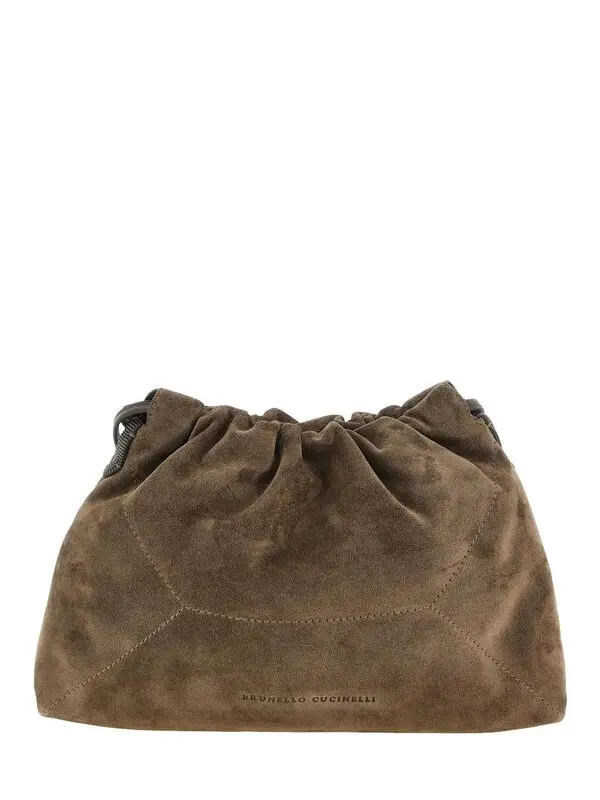 Brunello Cucinelli Drawstring Handbag - Brown