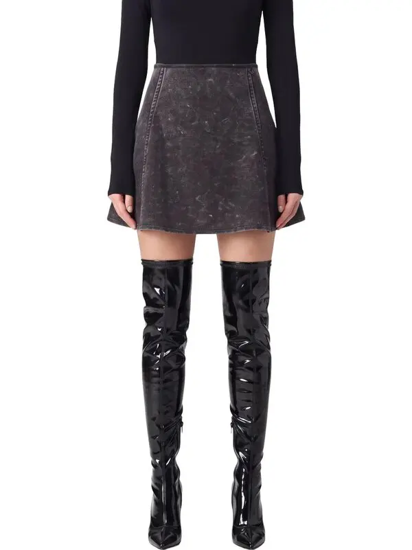 DIESEL® O-erina High-waisted A-line Mini Skirt - Black