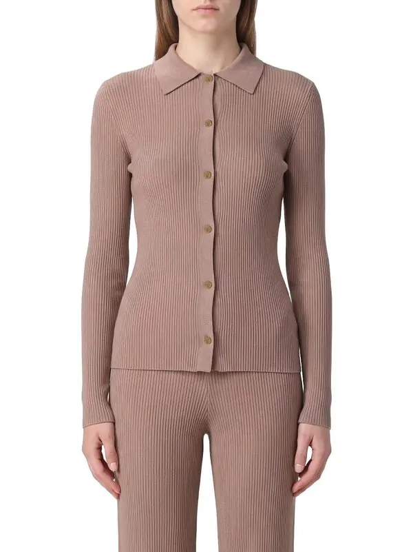 Max Mara Ribbed Polo Sweater - Beige