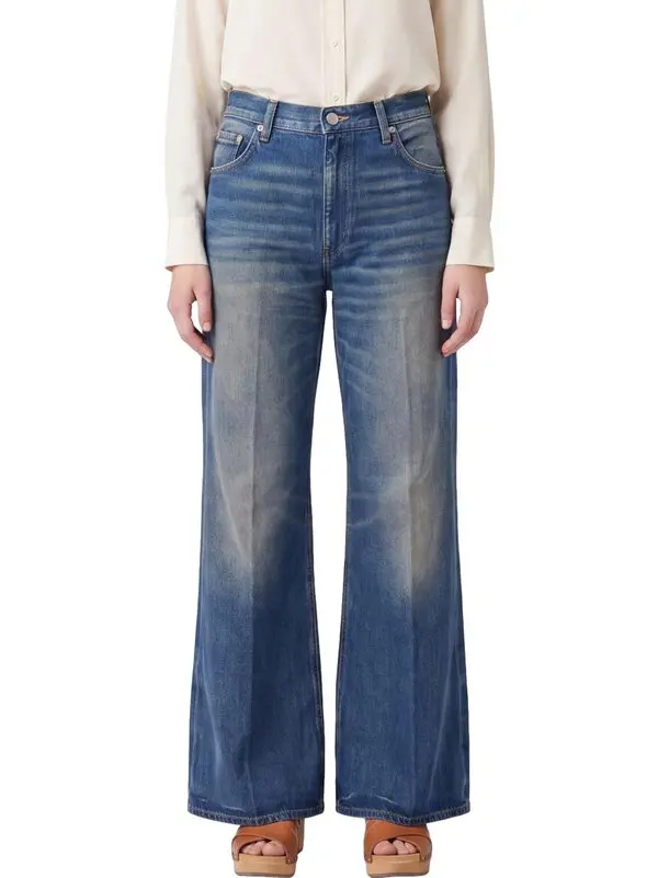HAIKURE Clara Mid-rise Flared Jeans In Vintage Denim - Blue