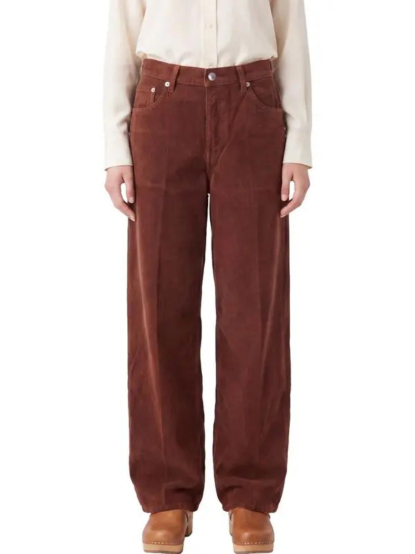 HAIKURE Bethany Cotton Corduroy Wide-leg Trousers - Beige