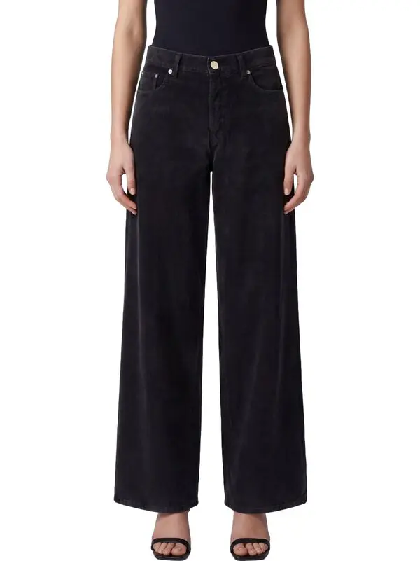 HAIKURE Bethany Cotton Corduroy Wide-leg Trousers - Black