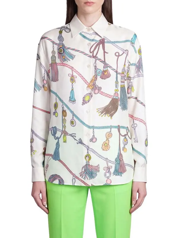 Versace Printed Shirt - White