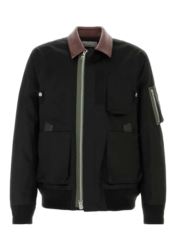 Sacai Canvas Bomber Jacket - Black