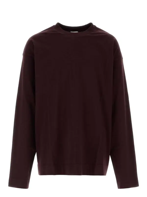 Dries Van Noten Grape Cotton Oversize Hegland T-shirt - Purple