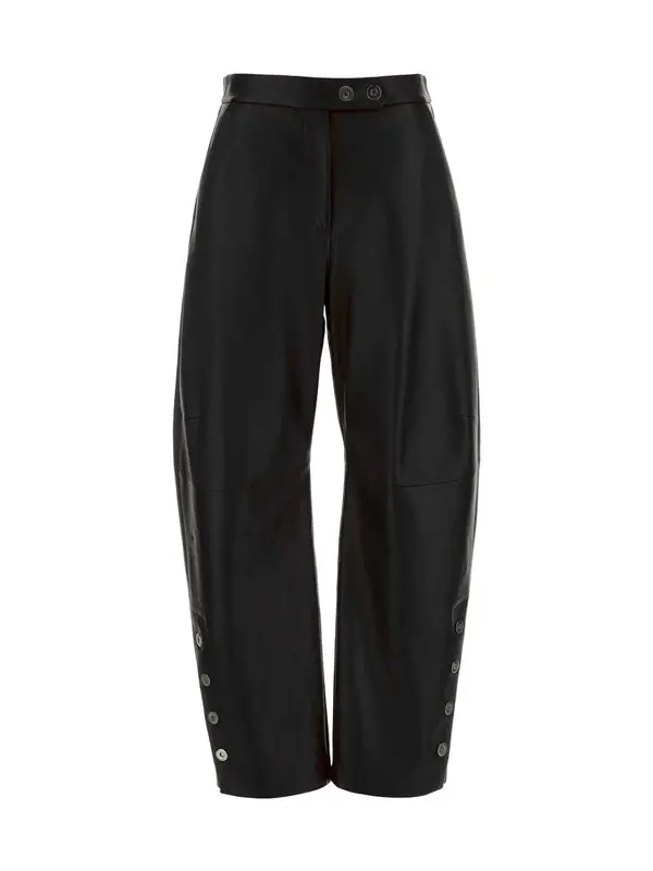 Sportmax Leather Cinepresa Pant - Black