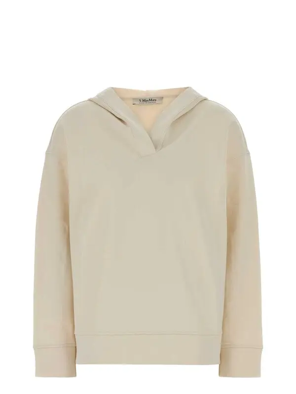 Max Mara Cotton Blend Sweatshirt - White