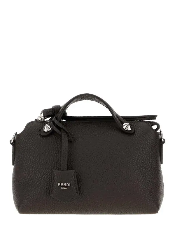 Fendi Dark Leather Mini The Way Soft Handbag - Brown