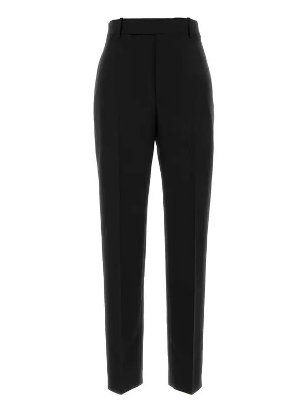 JIL SANDER Virgin Wool Tailored Trousers - Black
