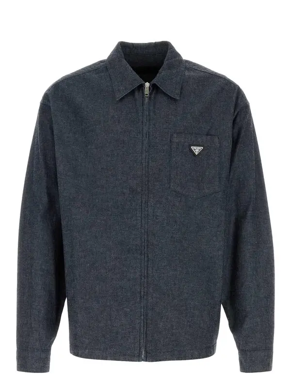 Prada Chambray Shirt - Blue