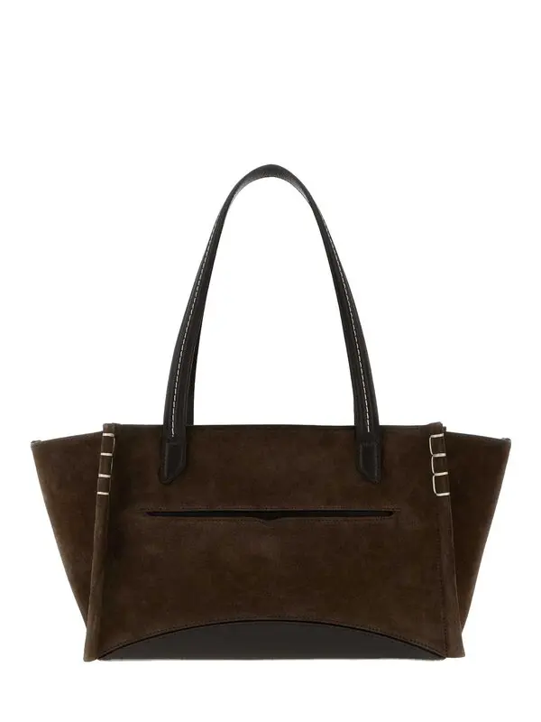 JW Anderson Suede Loafer Handbag - Brown