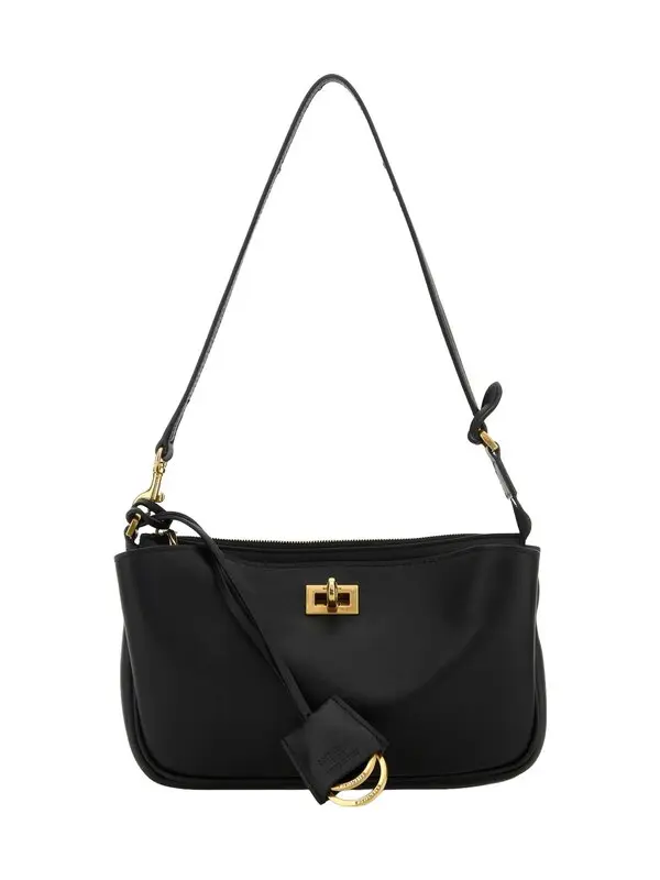 Balenciaga Leather Rodeo Shoulder Bag - Black