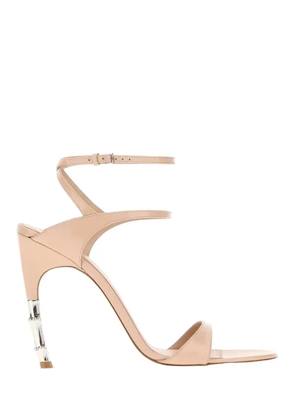Gucci Leather Castello High Heel Sandals - Pink