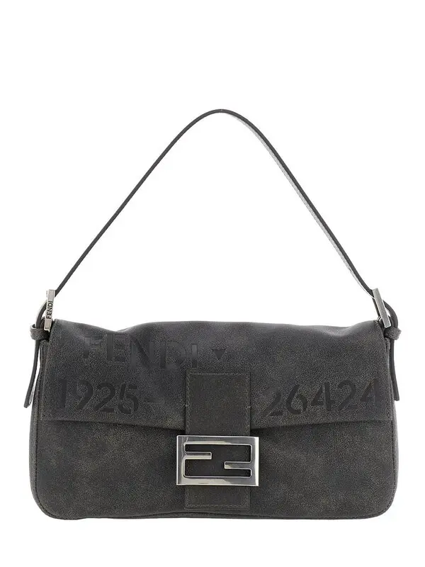 Fendi Baguette 26424 Vitello Biker - Black