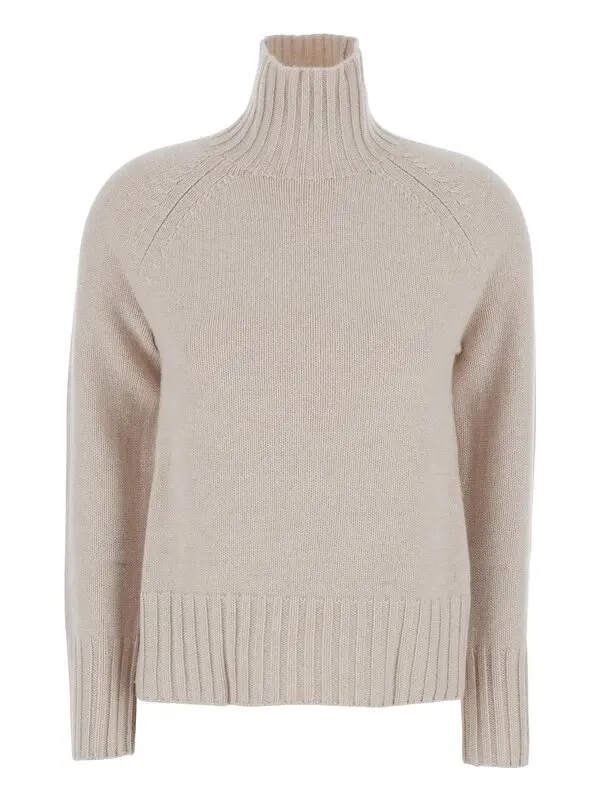 Max Mara Mantova V-neck Long-sleeve Cotton Sweater - White