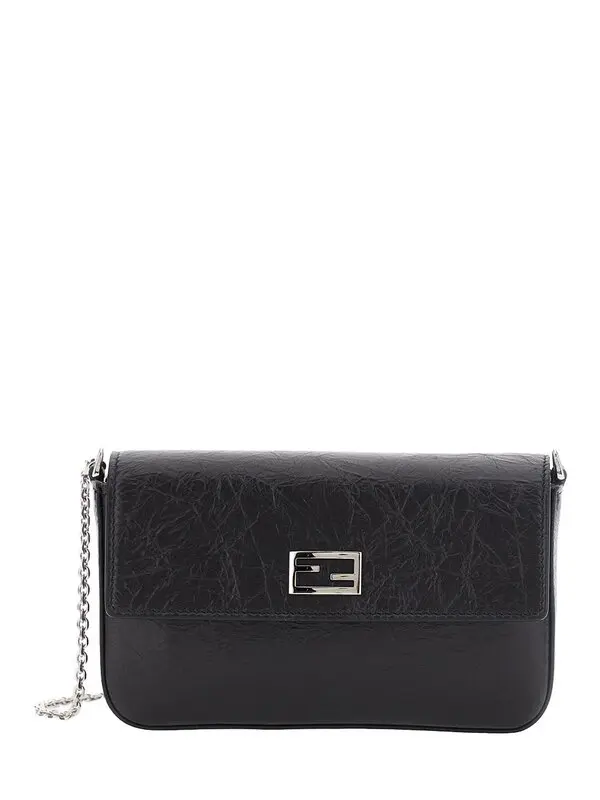 Fendi Jamie Wallet On Chain - Black