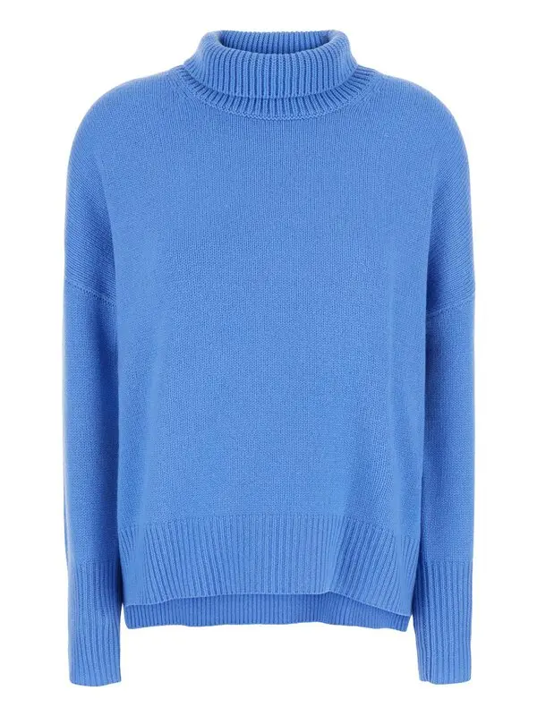 LISA YANG Heidi Cashmere V-neck Sweater - Blue