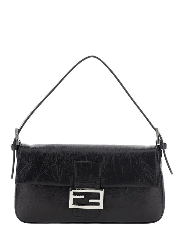 Fendi Baguette 26424 Vitello Jamie Look6 - Black