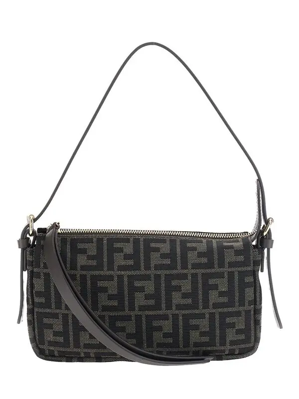 Fendi Zup Top Small Ff Jacquard - Brown