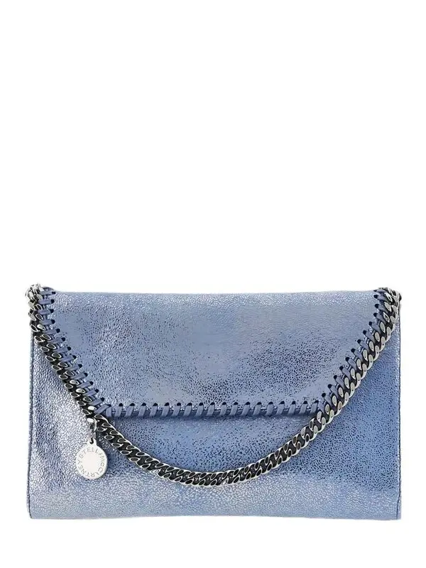Stella McCartney Falabella Crossbody Bag With Chain Trim - Blue