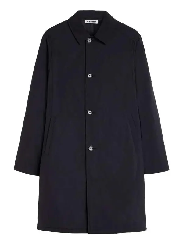 JIL SANDER Button-front Coat - Blue