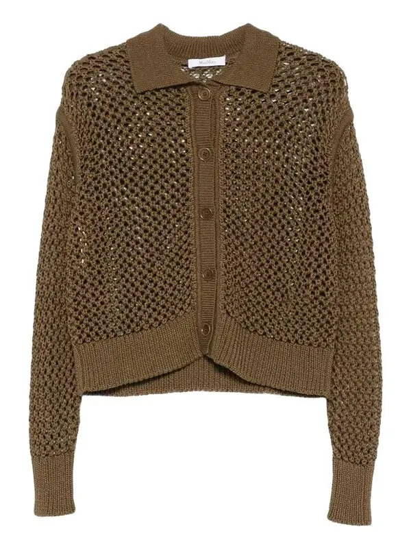 Max Mara Open-knit Cardigan - Brown