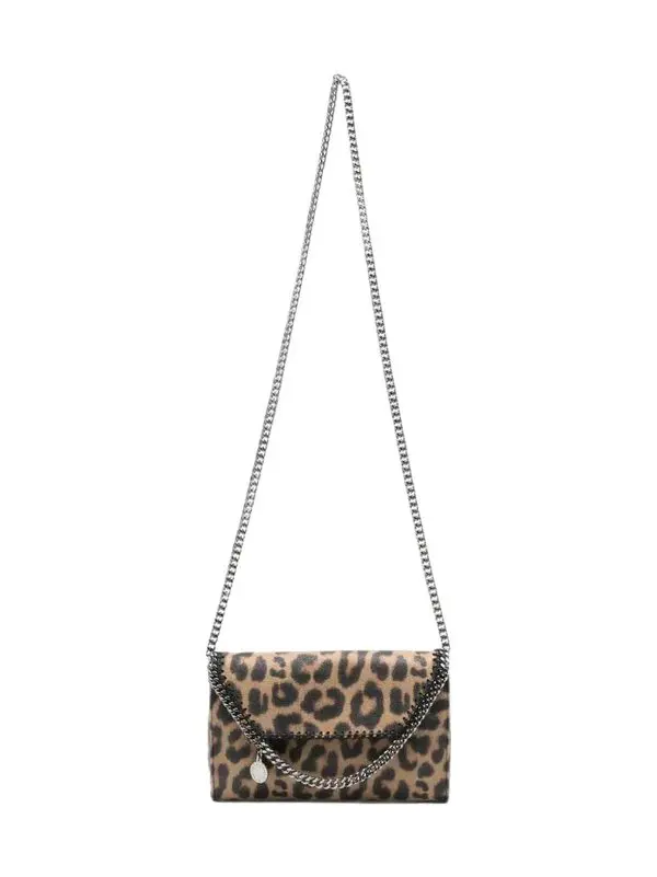Stella McCartney Leopard-print Falabella Shoulder Bag - Brown