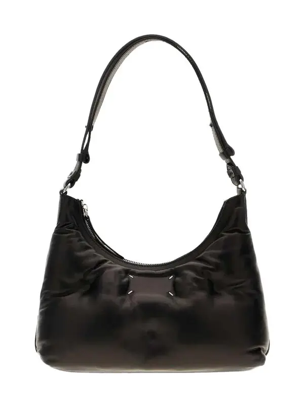 MAISON MARGIELA Glam Slam Leather Shoulder Bag - Black