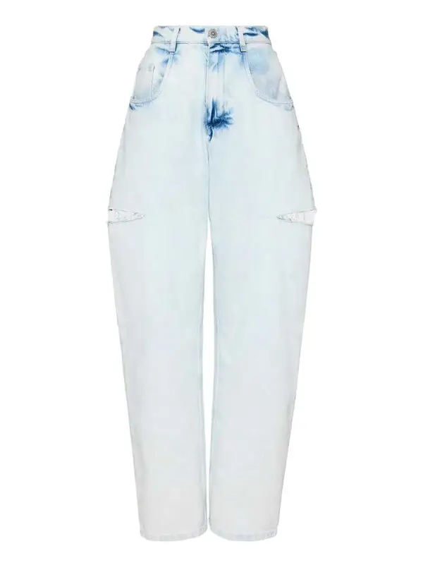 MAISON MARGIELA Straight-leg Jeans With Cut-out Detail - Blue