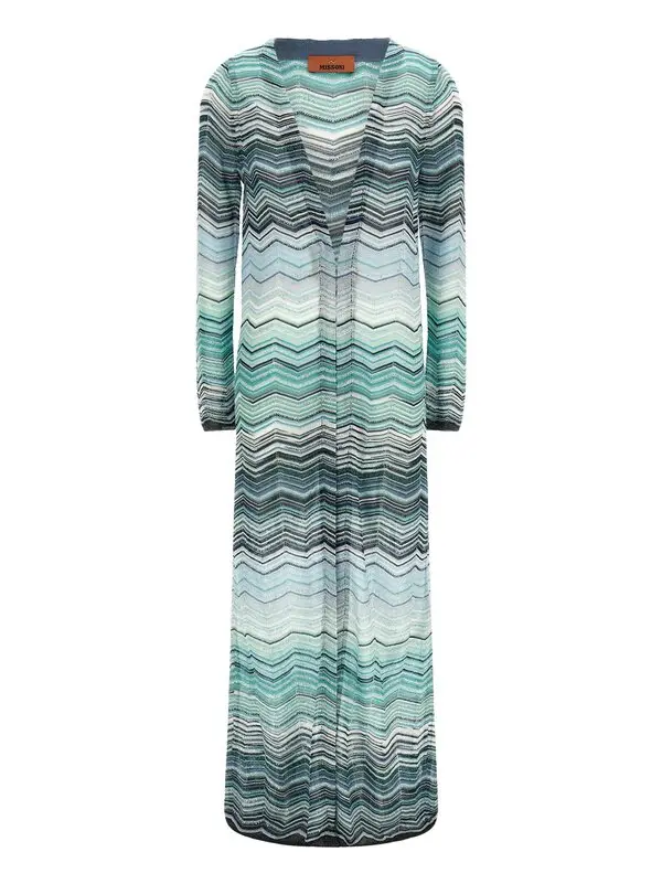 Missoni Long Chevron Cardigan - Multicolor