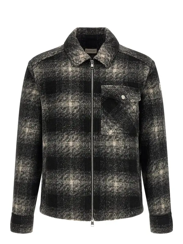 Moncler Zip Overshirt - Gray
